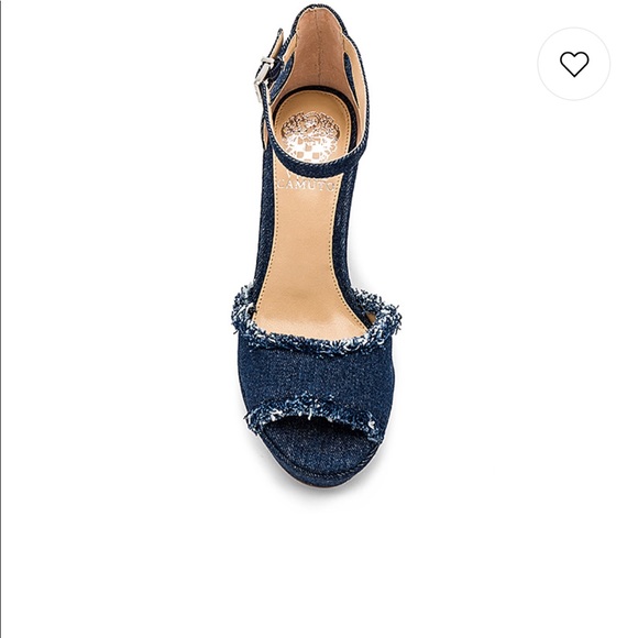 Vince Camuto | Shoes | Vince Camuto Tatchen Wedge In Dark Blue | Poshmark